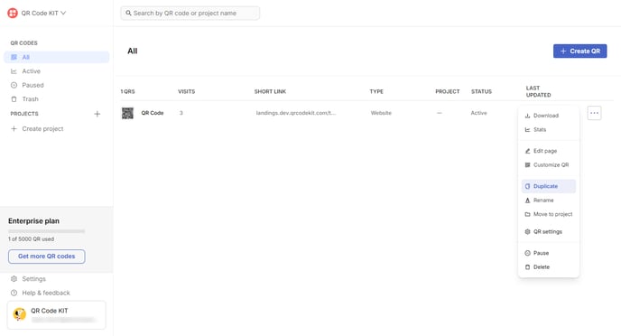 NEW - How to duplicate a QR code